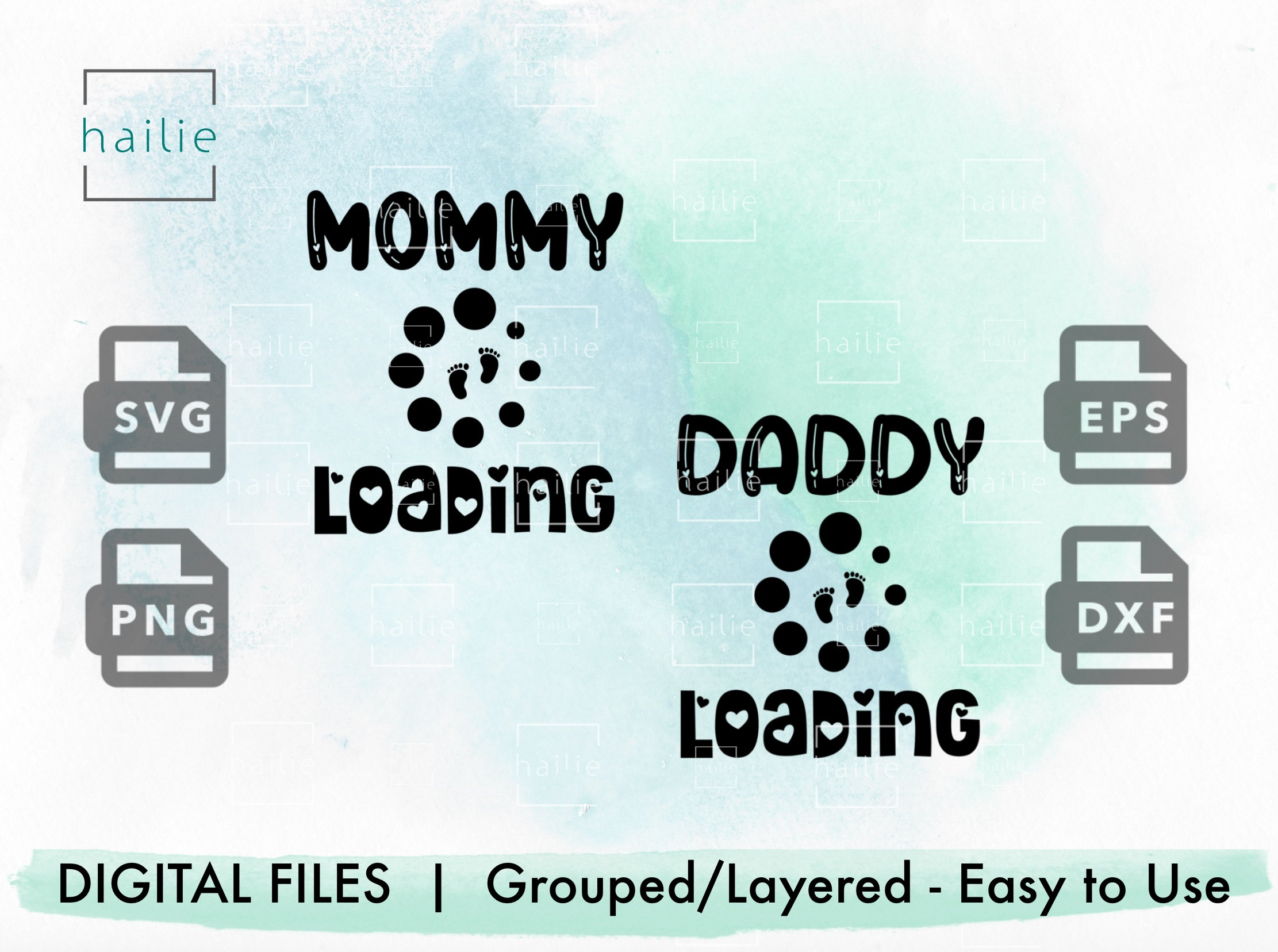 Mommy Loading Svg Daddy Loading Svg Baby Announcement Svg | Etsy