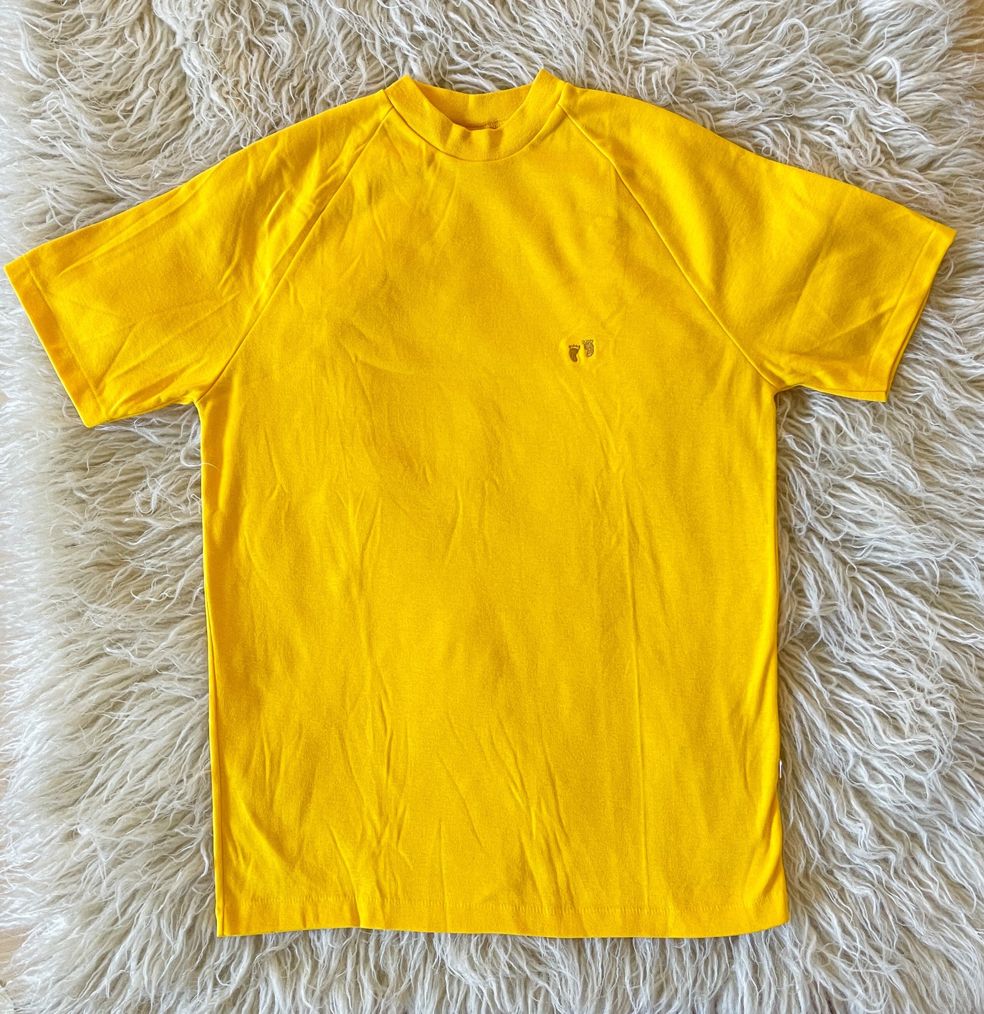 1970s Vintage Hang Ten Yellow Surf T Shirt S / M Seventies Surfer Beach ...