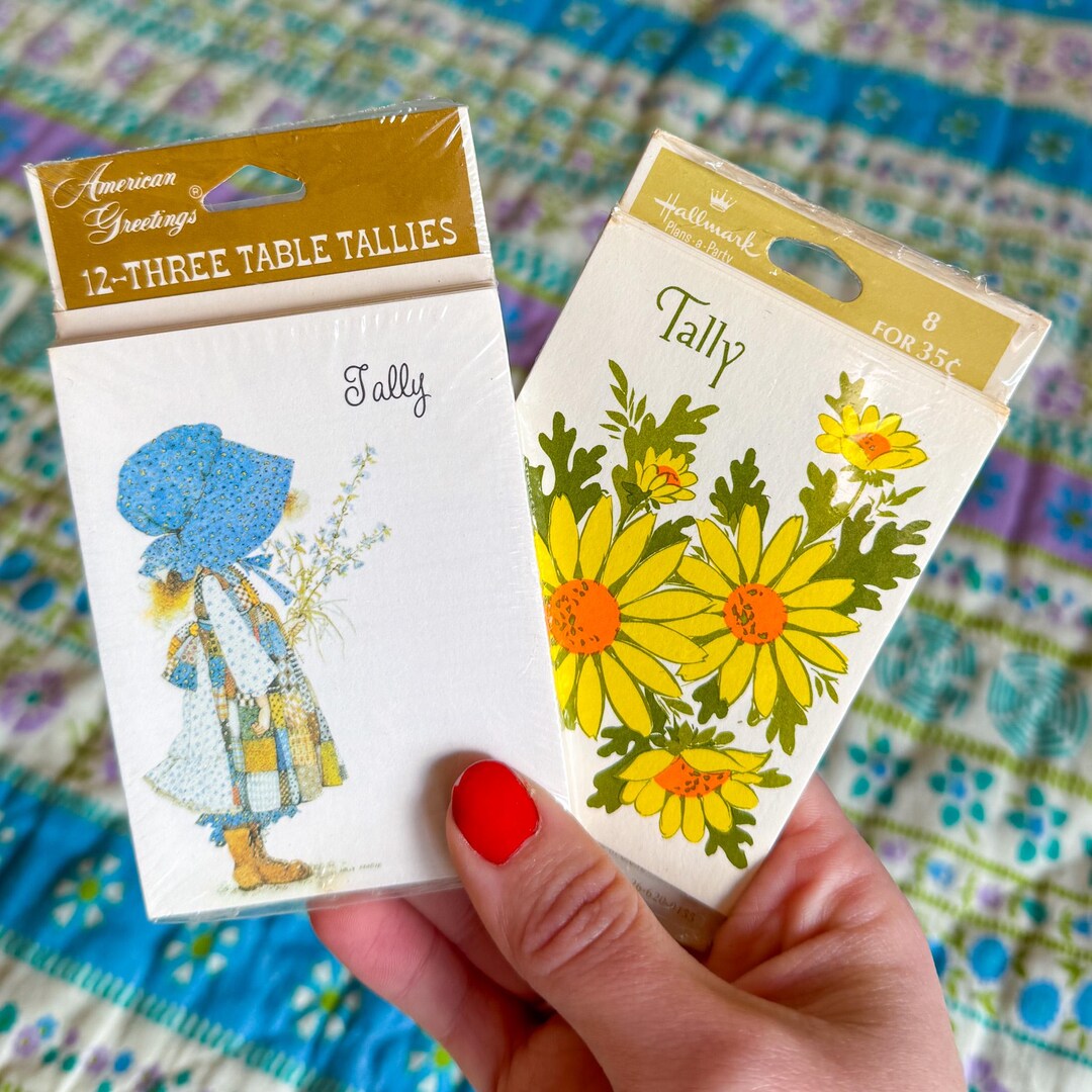 1970s Vintage Bridge Tally Cards Two and Three Table Tally Card by ...