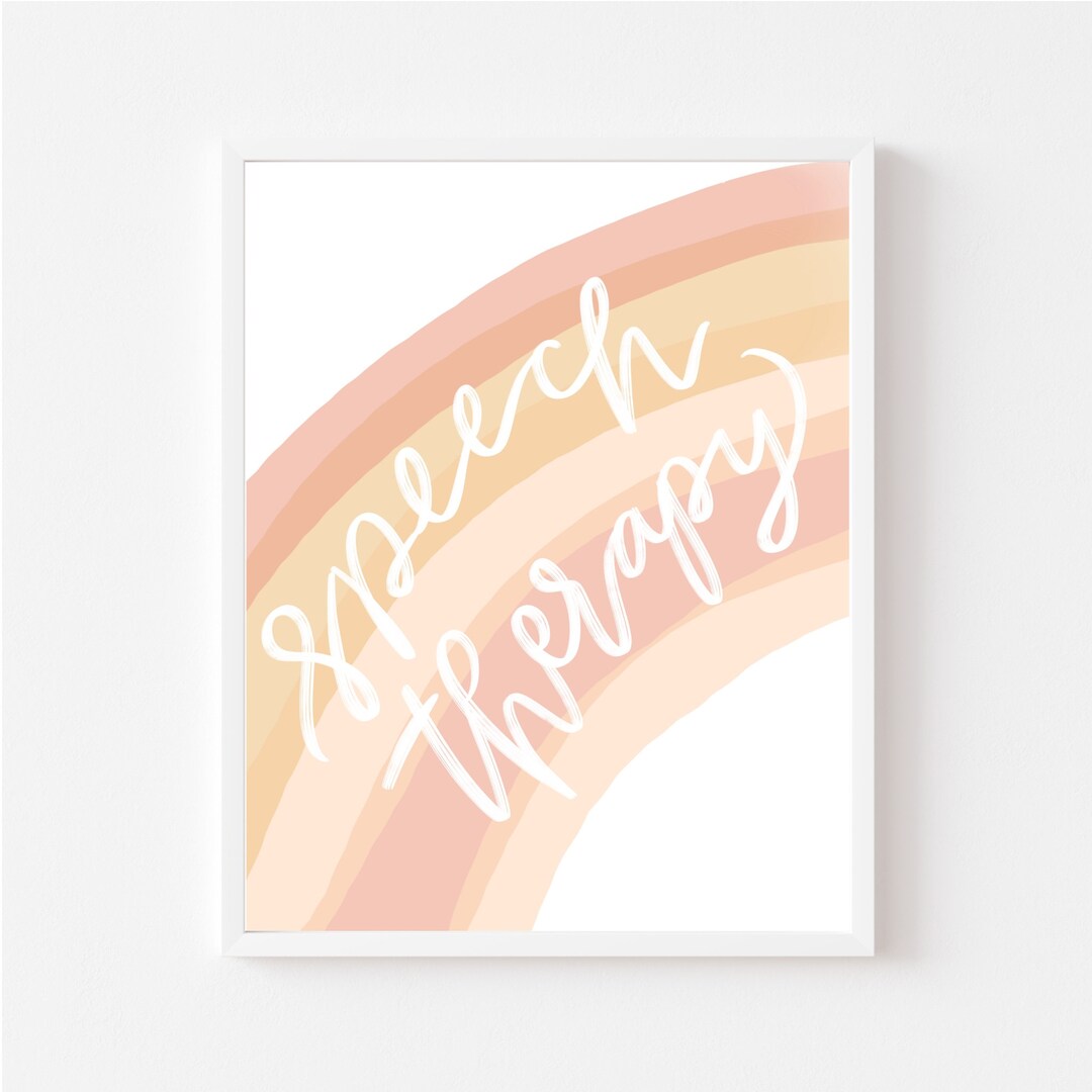 Speech Therapy Room Decor Speech Therapy Poster Therapy - Etsy