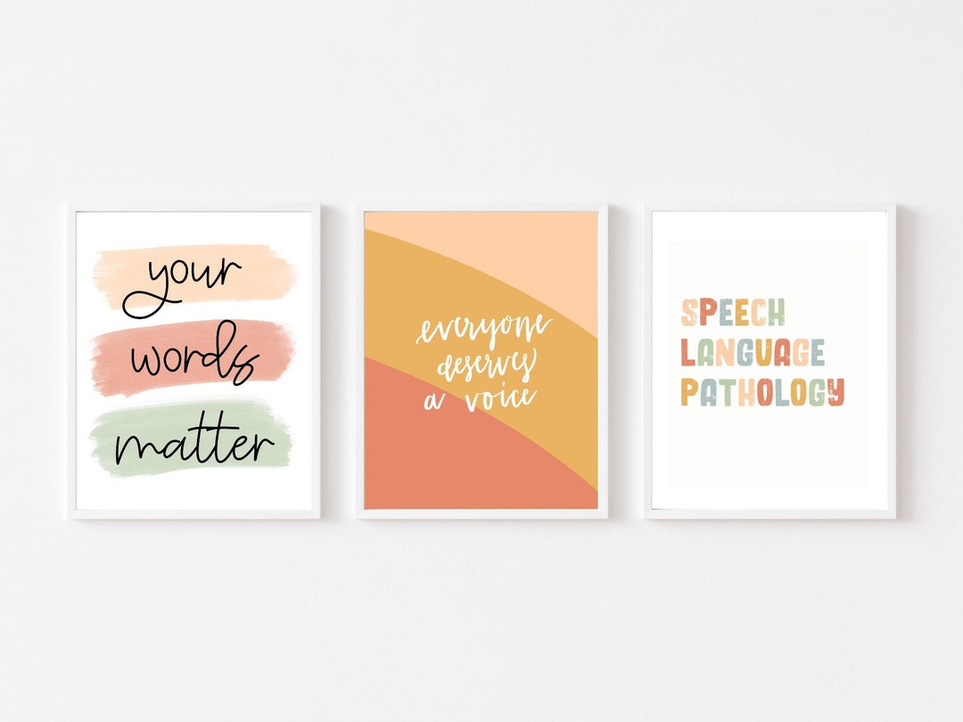 Your Words Matter – SLP Office Decor – School SLP – Speech Room Decor ...