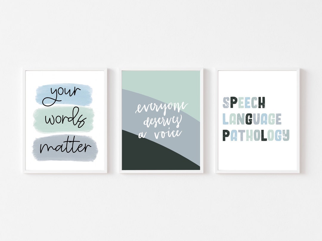 Speech Therapy Poster, Classroom Posters, Educational Decor, Speech ...