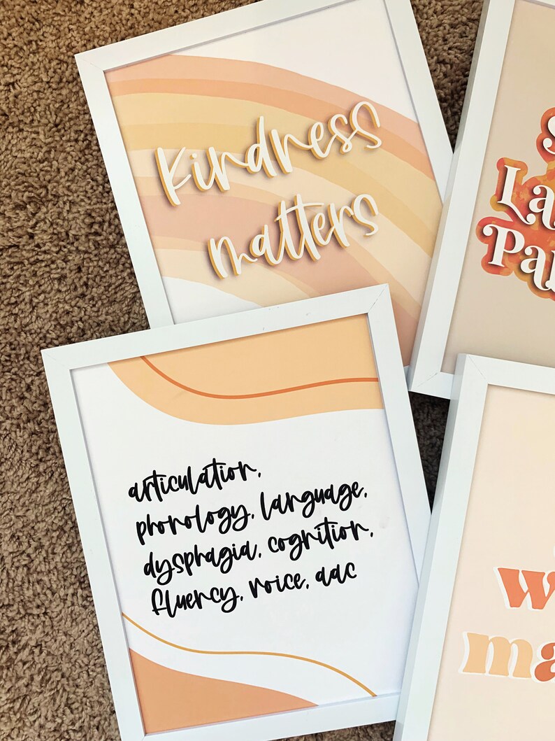 Your Words Matter – Speech Therapy Poster – Private Practice SLP ...