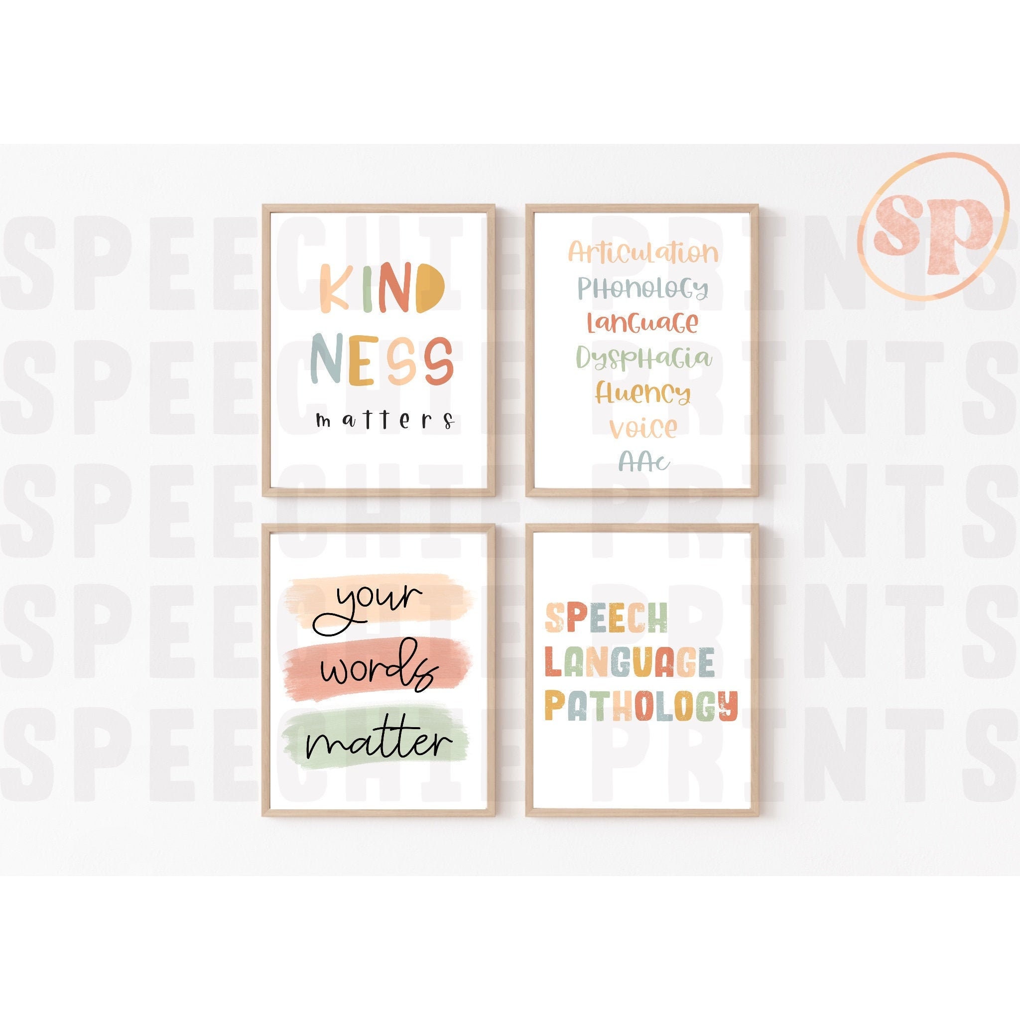 Speech Therapy Room Decor Speech Therapy Poster Therapy | Etsy