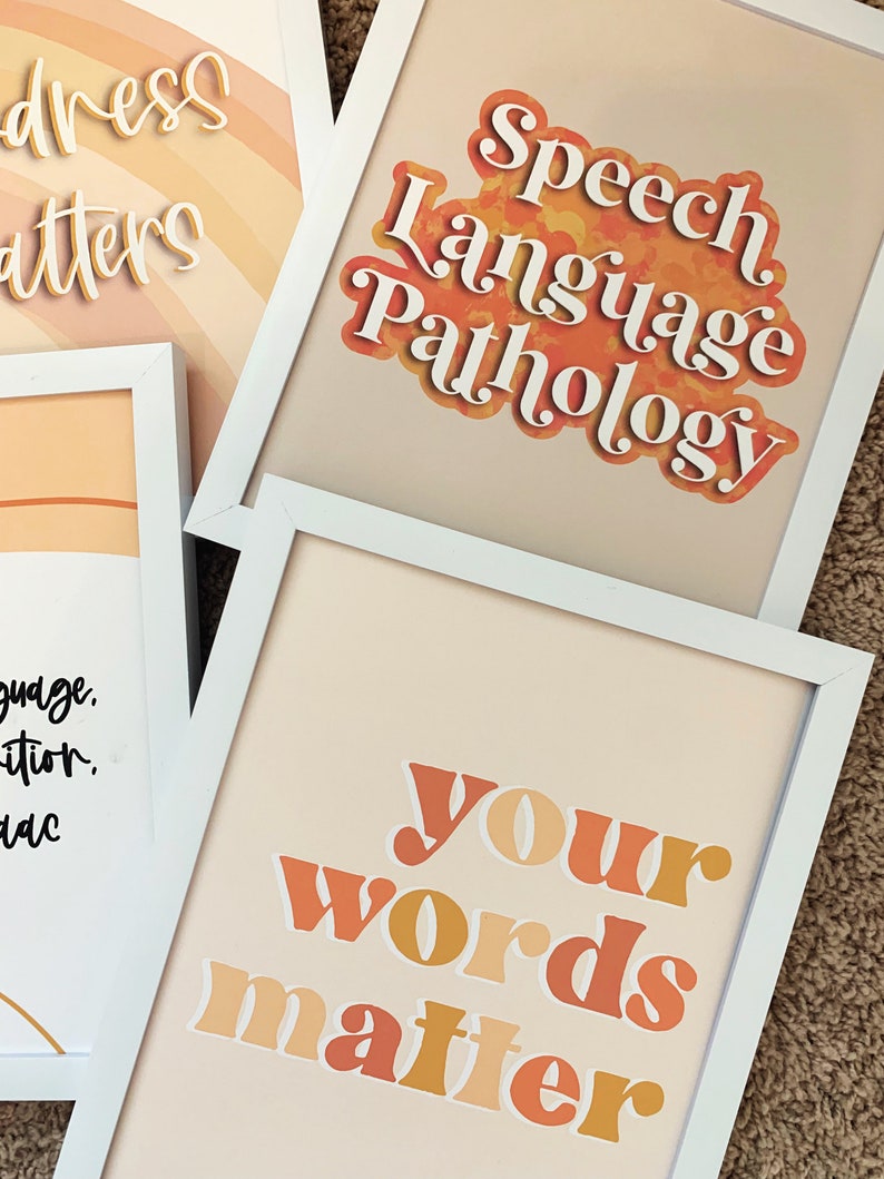 Your Words Matter – Speech Therapy Poster – Private Practice SLP ...