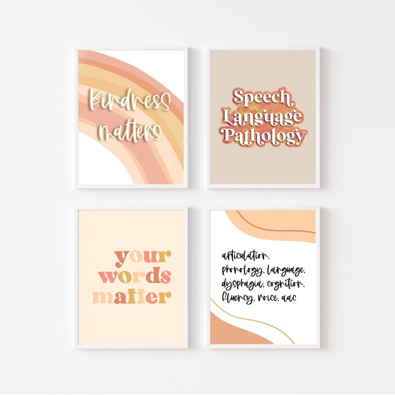 Speech Therapy Poster Classroom Posters Educational Decor - Etsy