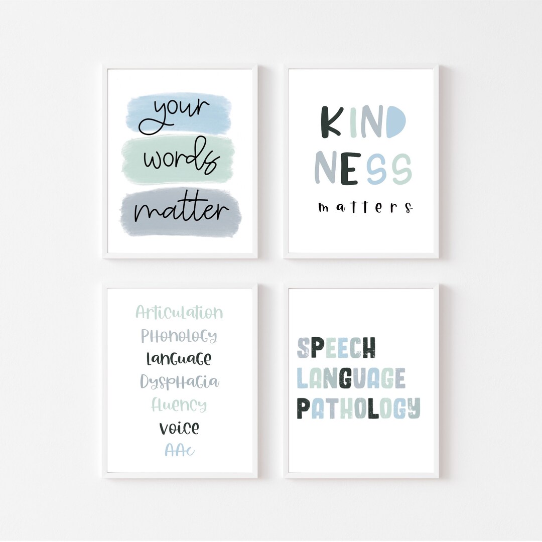 Speech Therapy Room Decor, Speech Therapy Poster, Therapy Office Decor ...