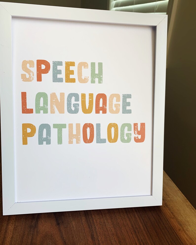 Therapy Office Decor Speech Poster Speech Therapy Room | Etsy