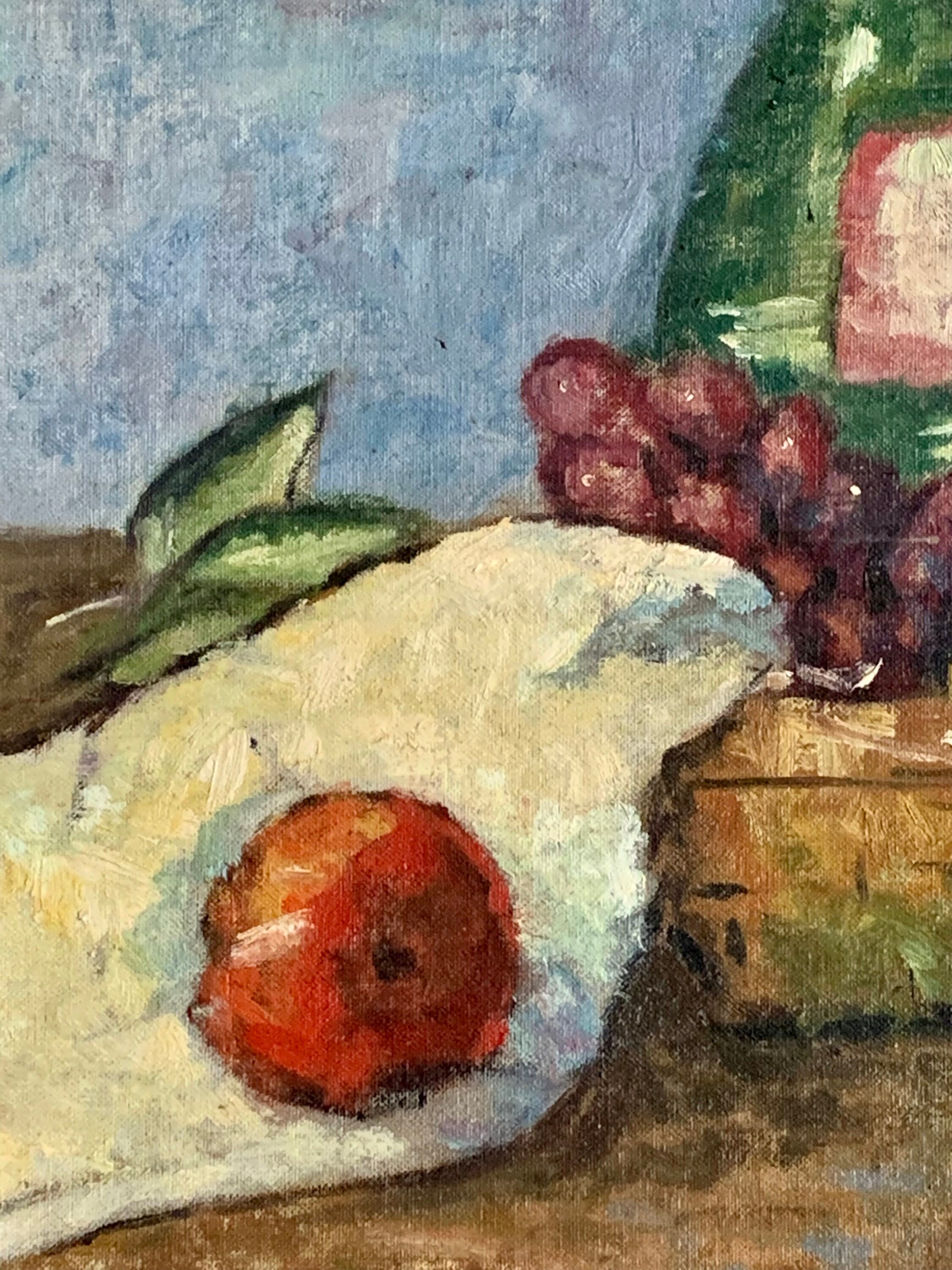 Vintage 1970s Still Life Oil Painting, Fruit and Wine, Signed - Etsy
