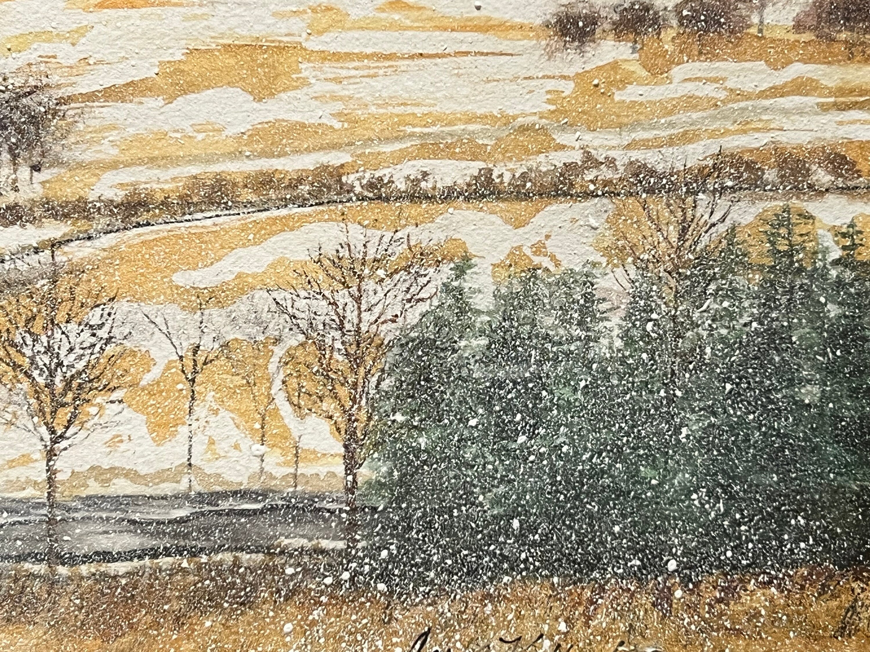 Original Vintage Watercolor Painting of Mt. Greylock in the Snow ...