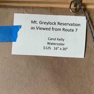 Original Vintage Watercolor Painting of Mt. Greylock in the Snow ...