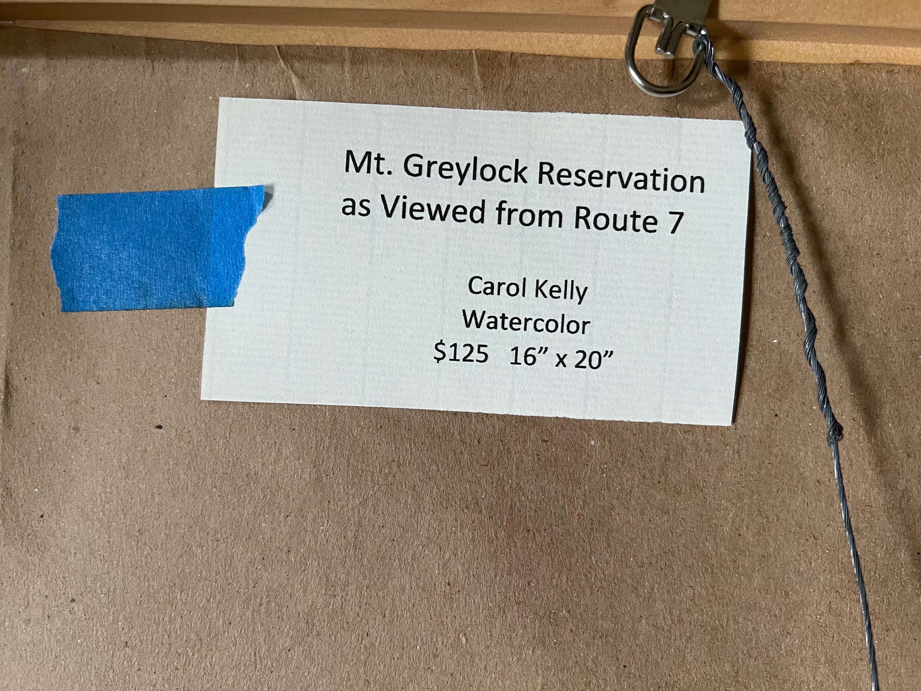 Original Vintage Watercolor Painting of Mt. Greylock in the Snow ...