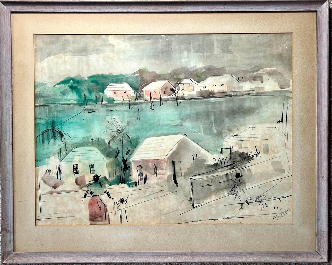 Alfred Birdsey Bermuda Watercolor; Original Painting of Bermuda by ...