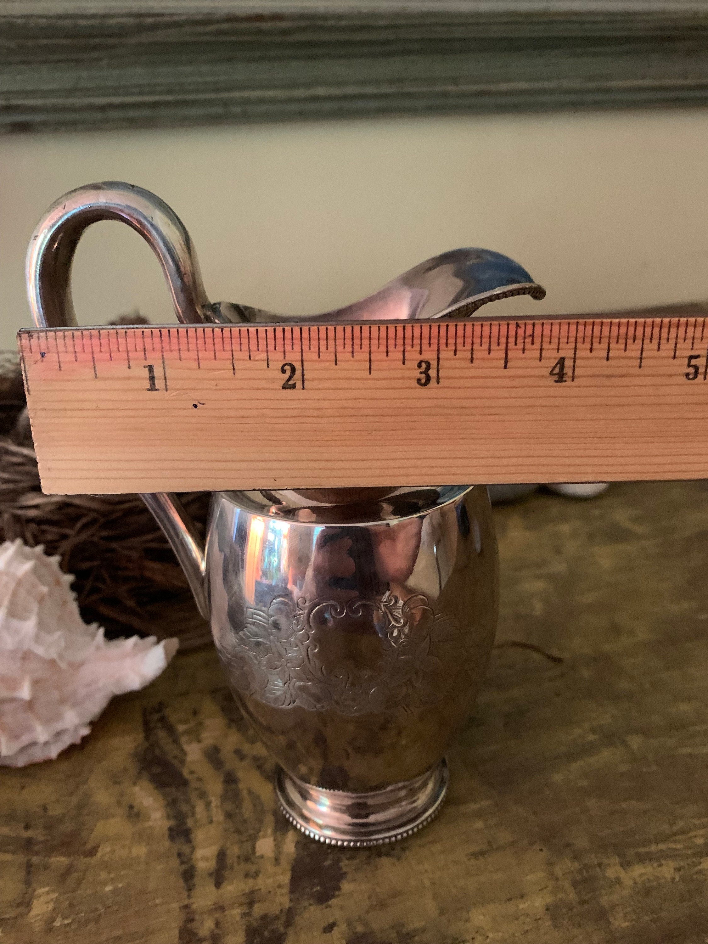 Vintage Tiffany Engraved Silver Small Pitcher Antique - Etsy