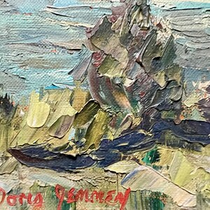 Vintage Impressionist Landscape Oil Painting, Doris Jenney, Framed ...