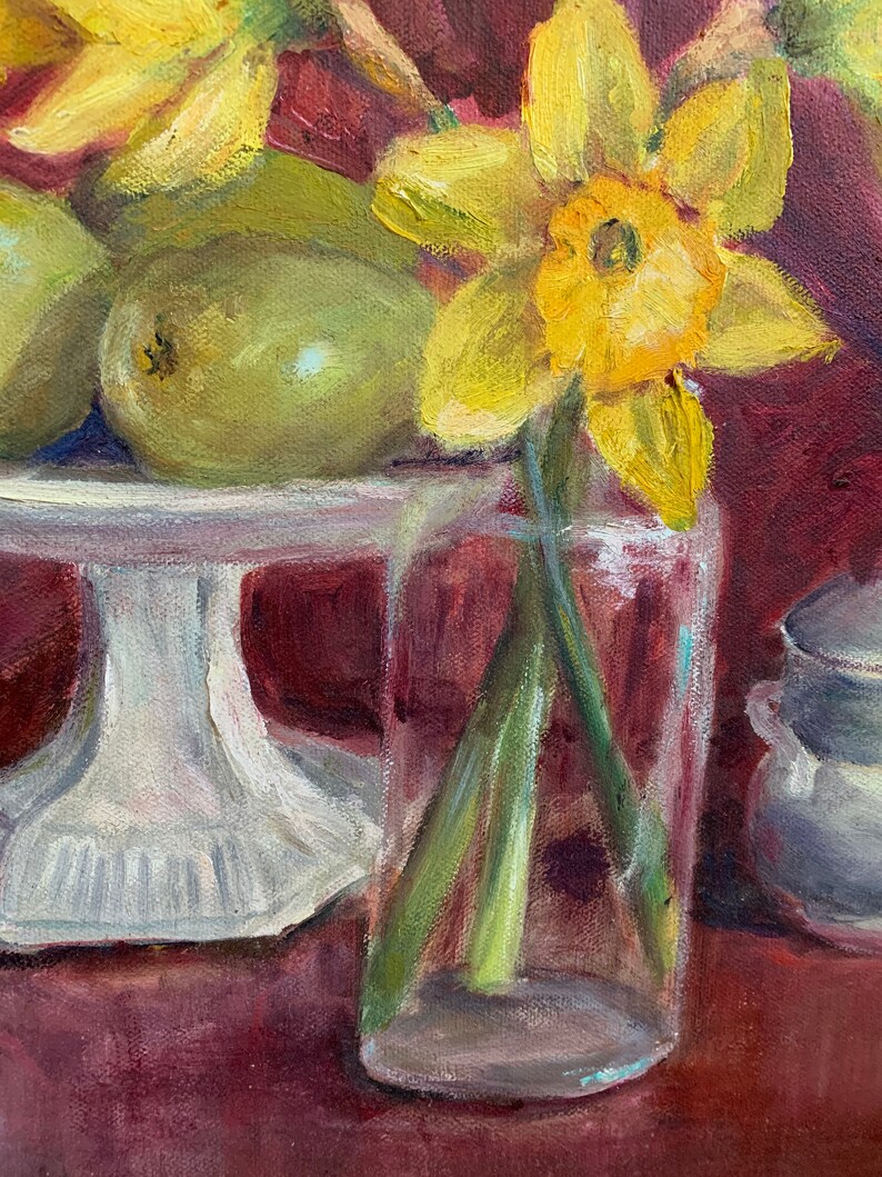 Vintage Original Impressionist Style Still Life Oil Painting - Etsy