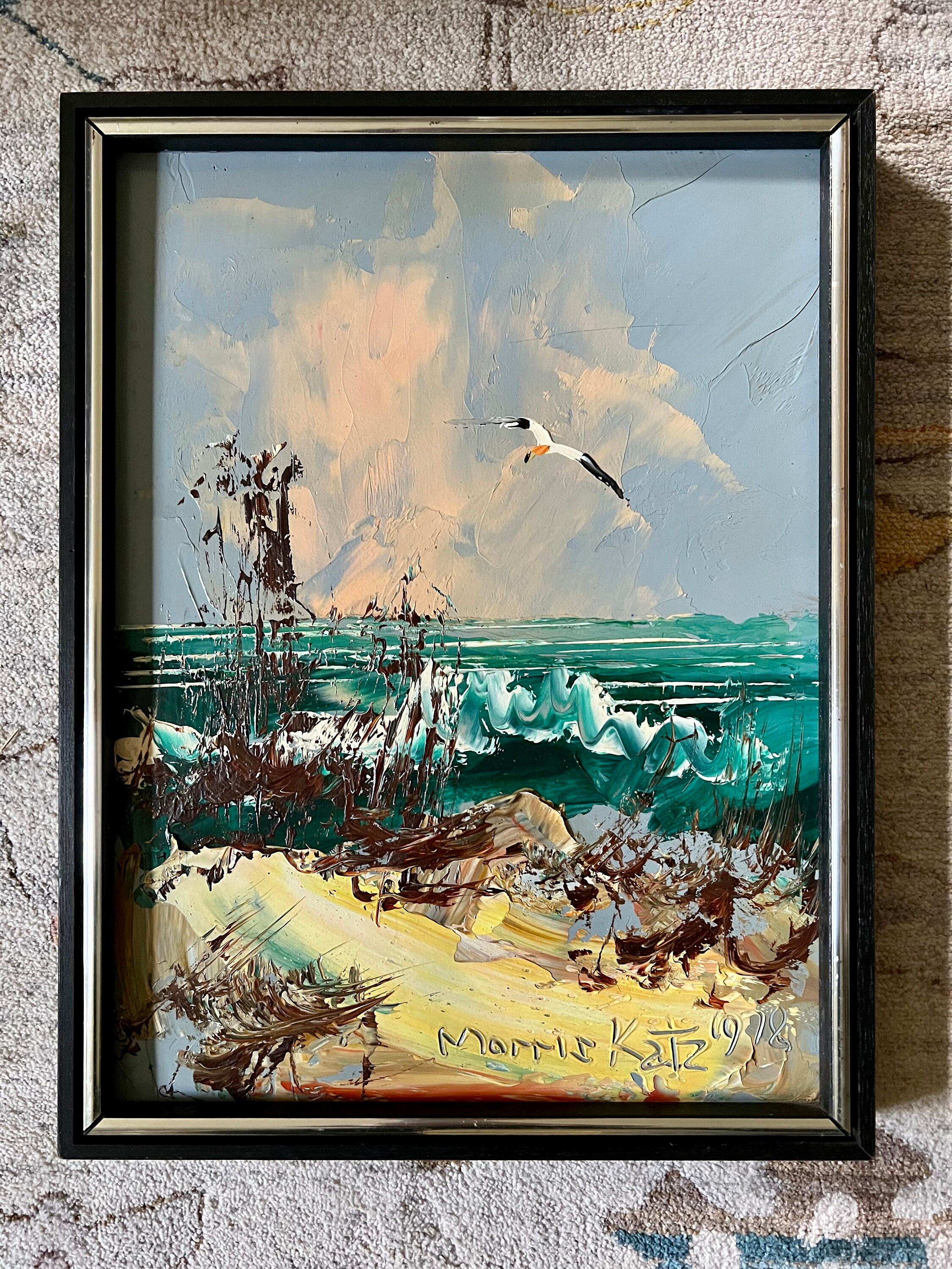 Original 1978 Morris Katz Seascape Vintage Oil Painting - Etsy