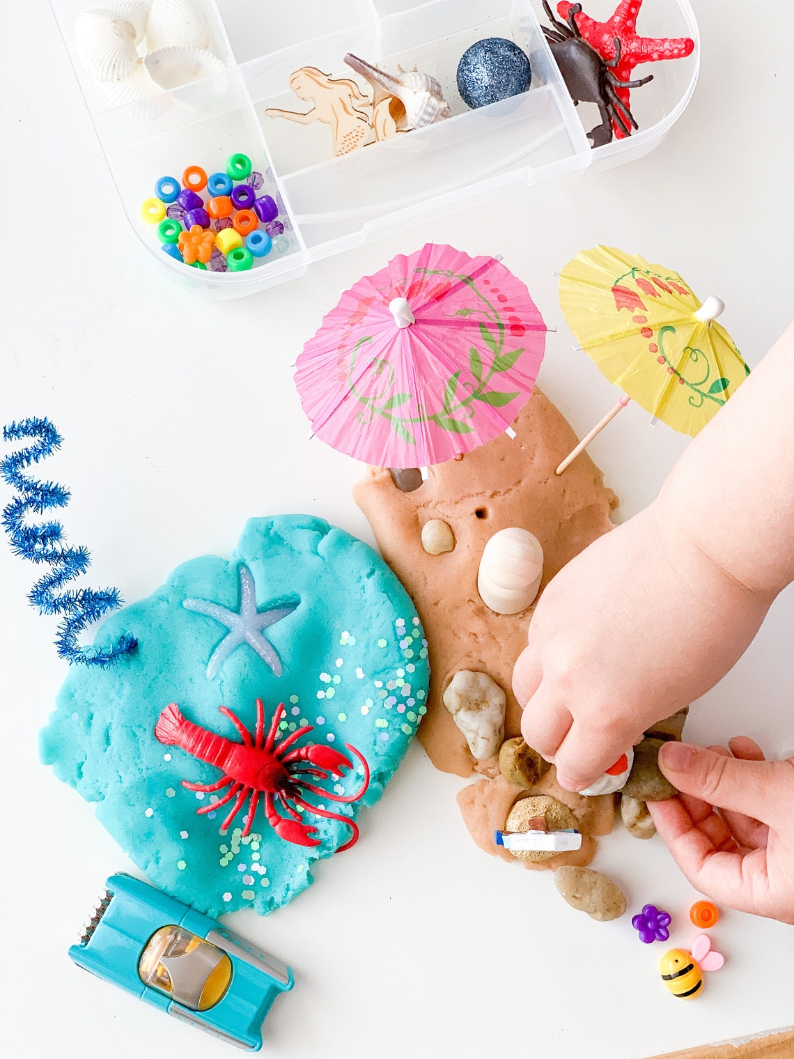 BEACH Playdough Sensory Kit Busy Box Sensory Kit Playdough | Etsy