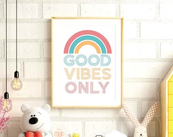 Good Vibes Only Poster - Etsy