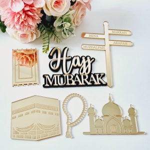 Hajj Cake Topper | Hajj Charm Set | Hajj Gift | Umrah Cake Topper - Etsy