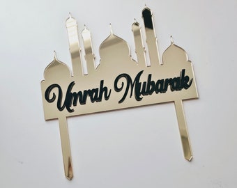 Umrah Mubarak Cake Topper and Charm Set | Various Sizes & Colours - Etsy
