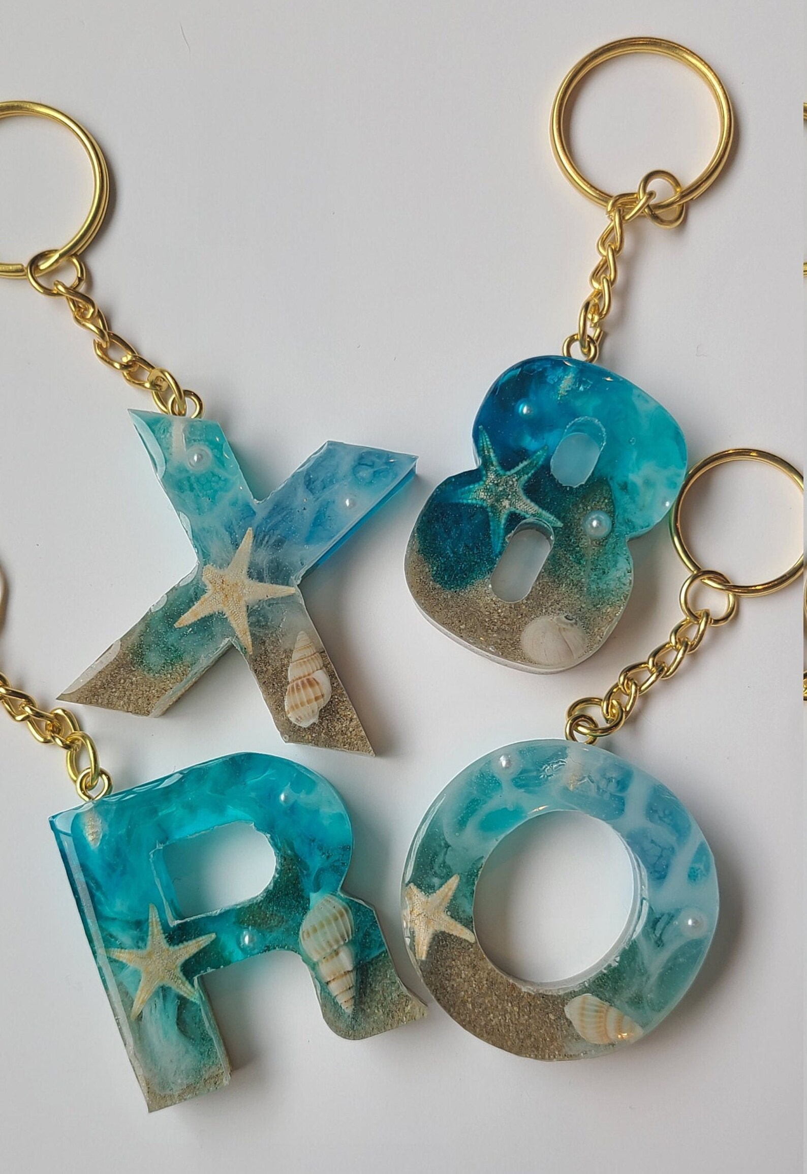Custom Made Resin Ocean Keychains - Etsy