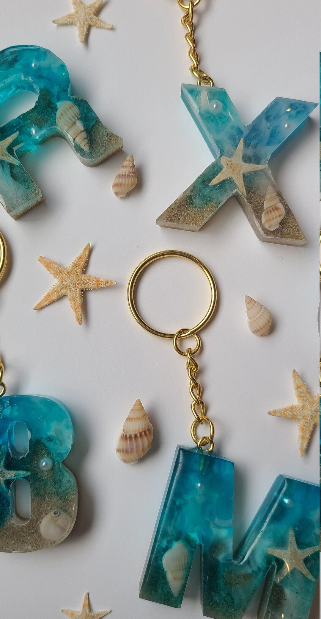 Custom Made Resin Ocean Keychains - Etsy