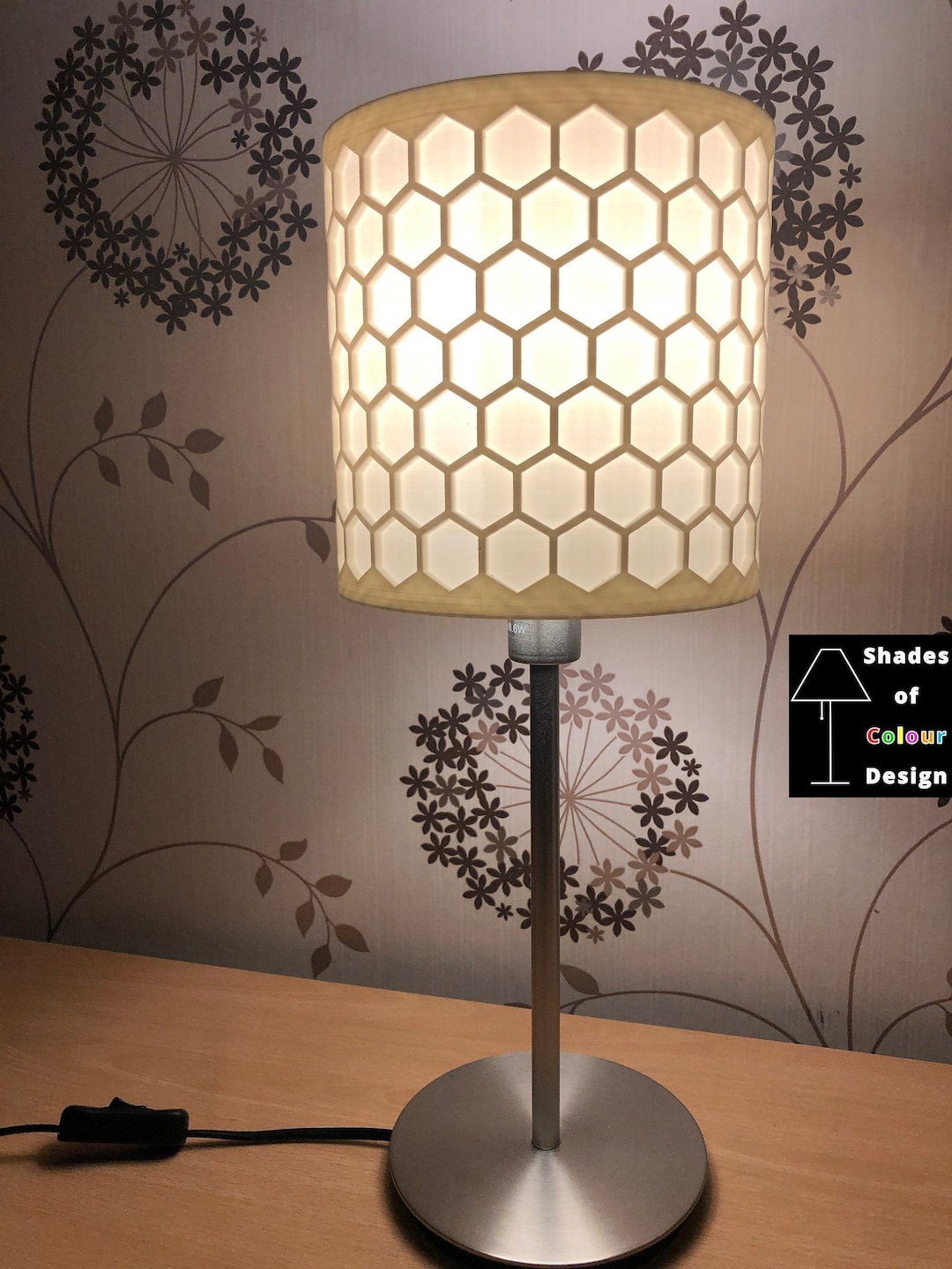 Bee Hive Inspired Lampshade - White - Modern - 3D Printed Eco Friendly ...