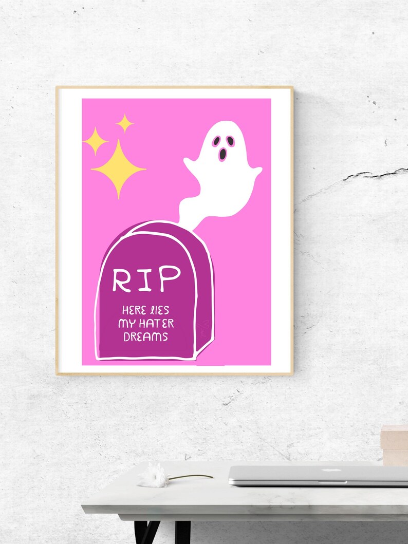 RIP Pink Digital Wall Art, Digital Download Print, Instant Download ...