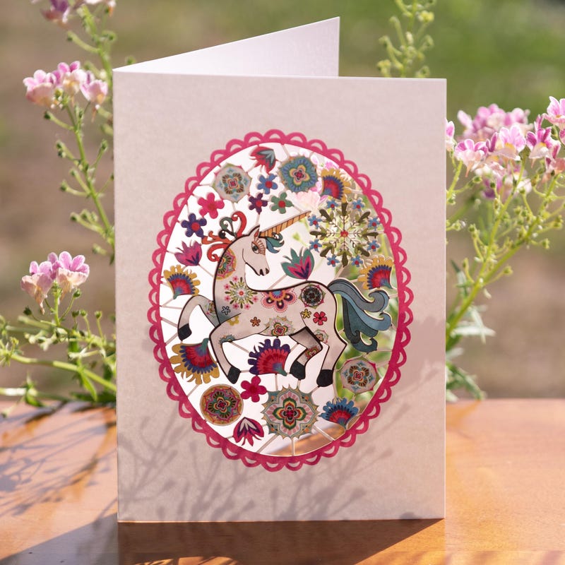 Unique Unicorn Cards - Etsy UK
