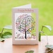 Happy Birthday Tree Card - Colourful Tree of Wisdom Birthday Card ...