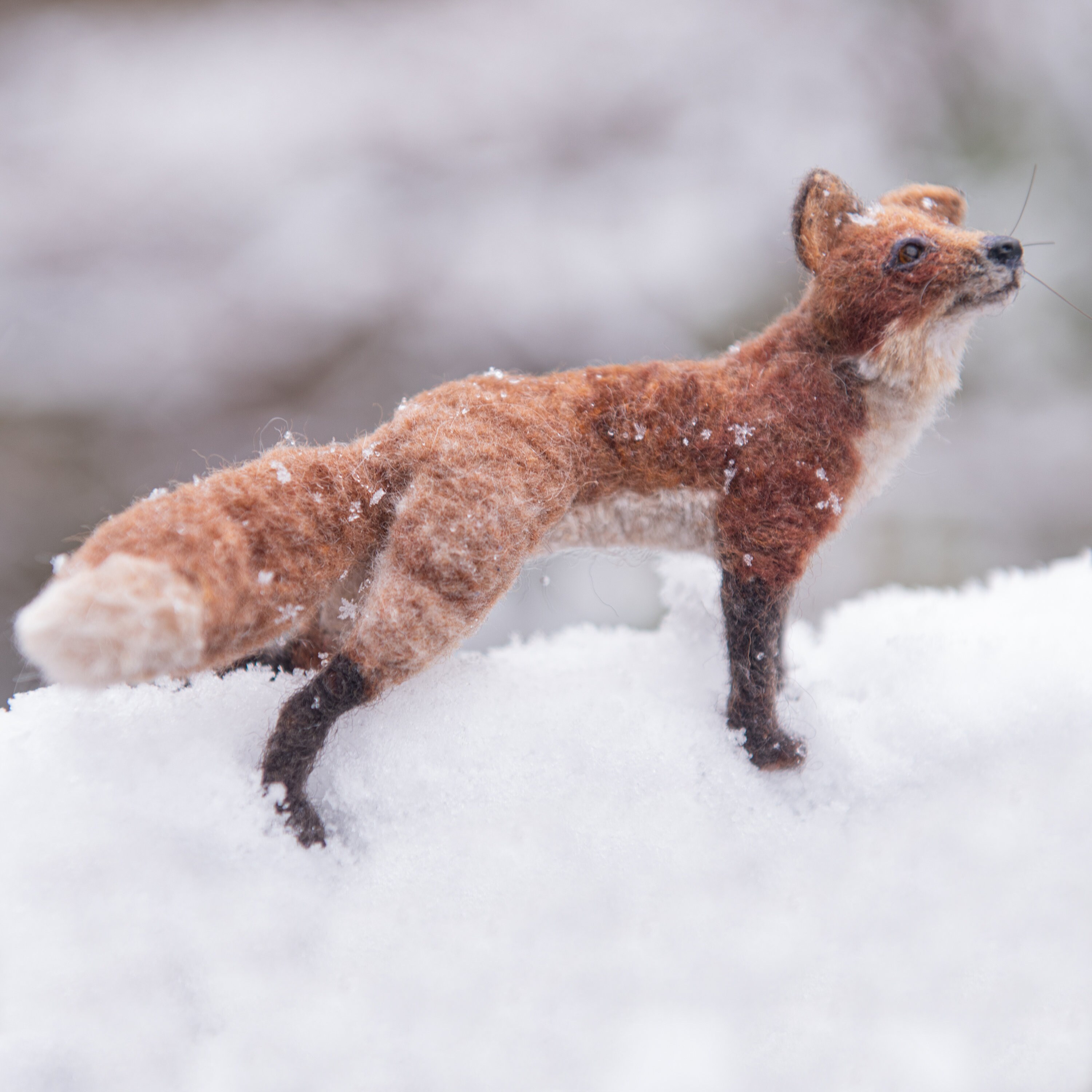 Fantastic Mr Fox / Made to Order Posable Needle Felted Animal Sculpture ...