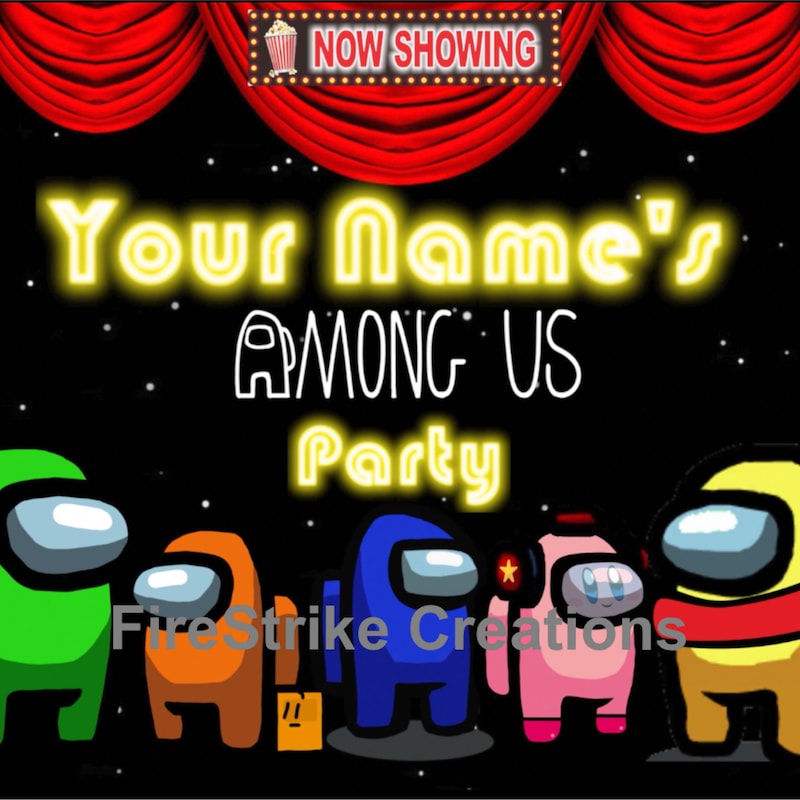 Among Us Birthday Banner - Etsy