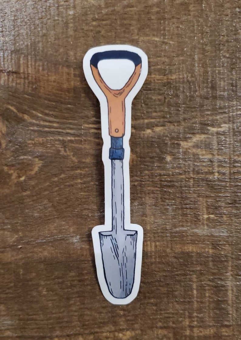Tree Planting Shovel Sticker - Etsy
