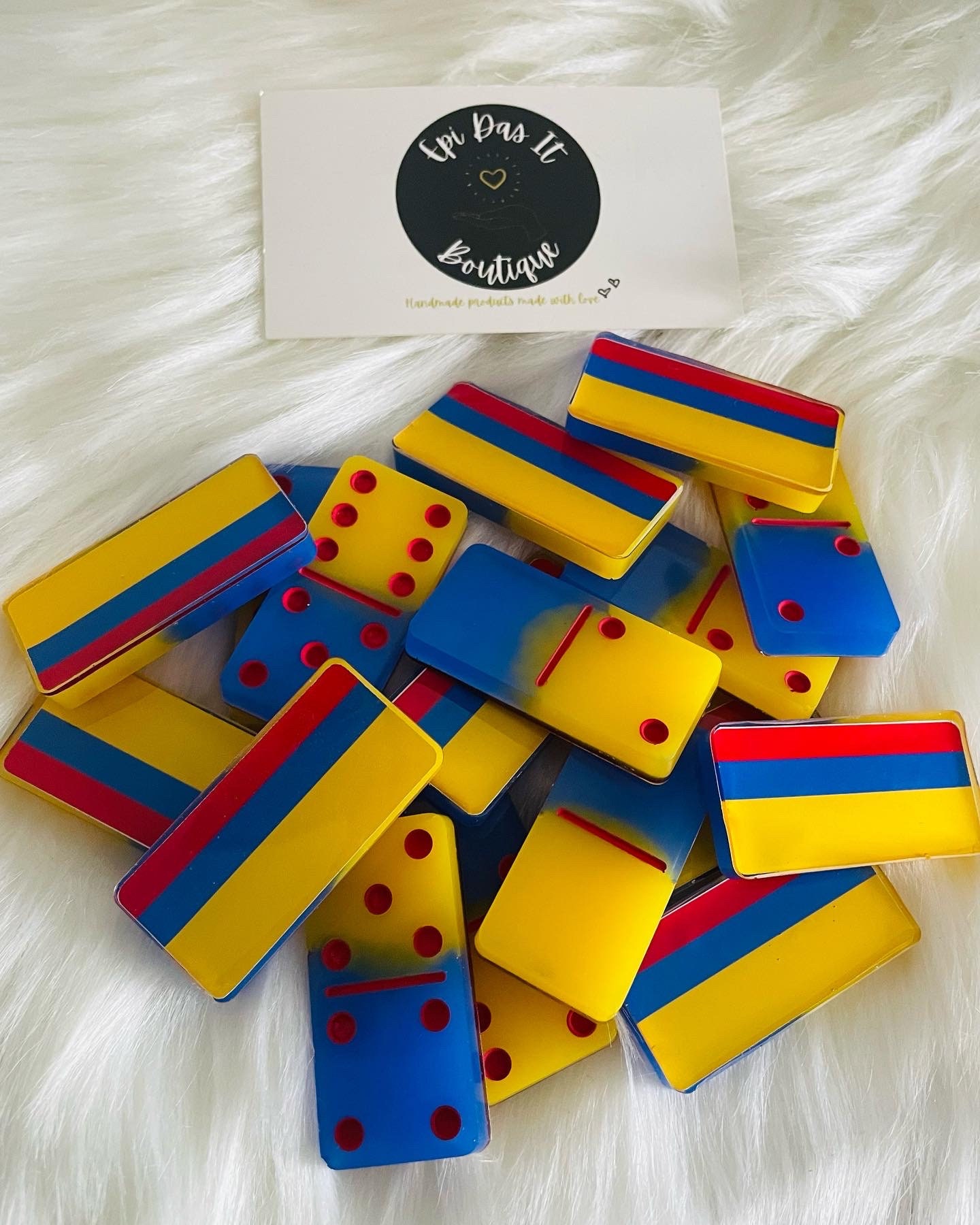 Custom Dominoes With Country Flag Resin Dominoes - Etsy