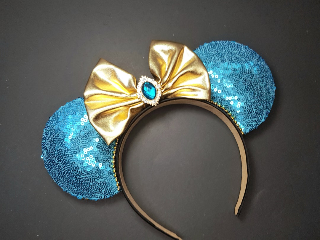 Jasmine Mickey Ears, Princess Minnie Mouse Ears, Sequin Disney Ears, Jewel Mickey Ears ...