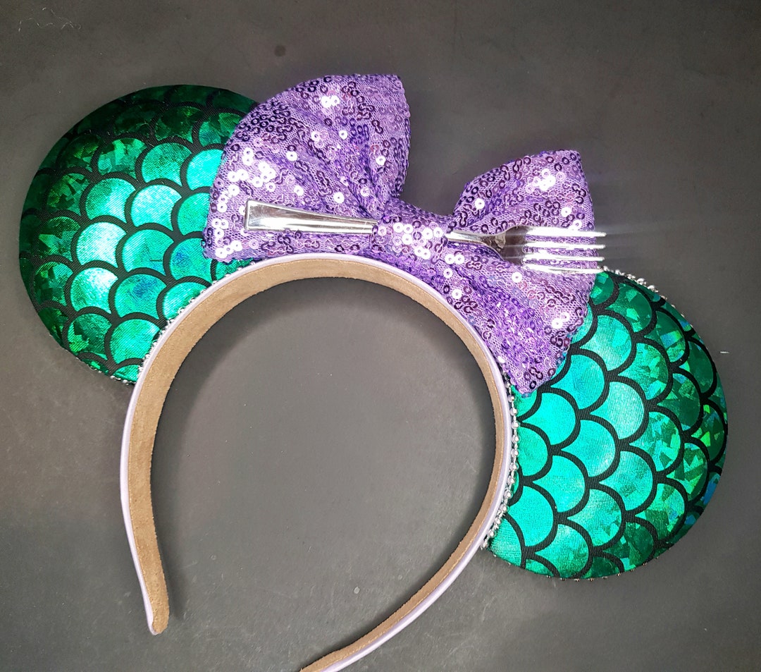 Little Mermaid Mickey Ears, Ariel Mouse Ears, Mermaid Minnie Mouse Ears ...