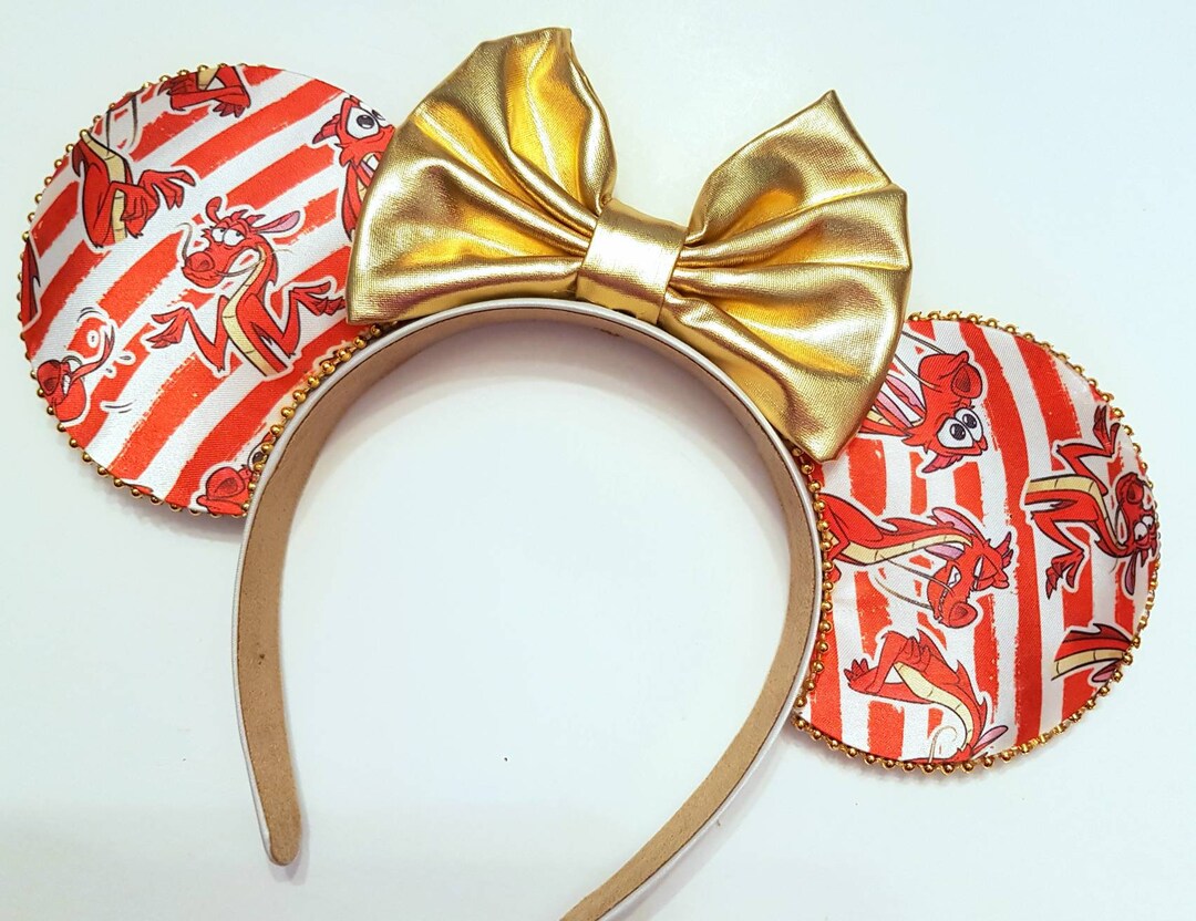 Mulan Mushu Mickey Ears, Mushu Mouse Ears, Mickey Mouse Ears, Minnie ...