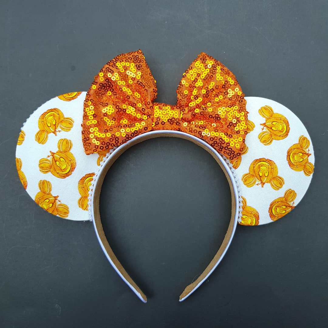 Halloween Mickey Ears, Halloween Minnie Ears, Pumpkin Mickey Ears ...