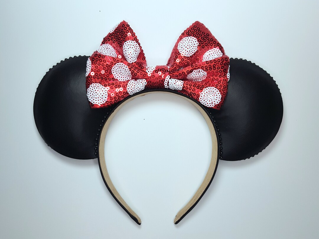 Classic Minnie Mouse Ears, Adult Mickey Ears Headband, Polka Dot Mickey ...