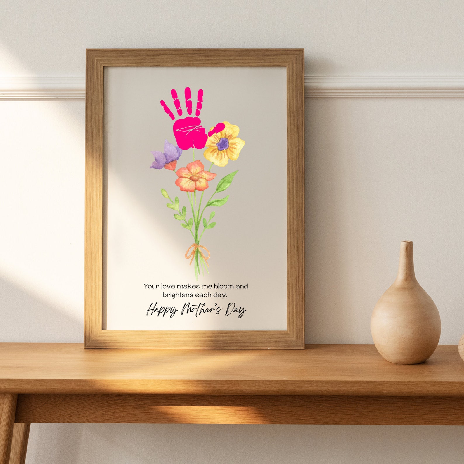 Mother's Day Printable Template, Handprint Art, Kid's Handprint ...