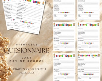 First Day of School Interview / Printable Back to School Activity / All ...