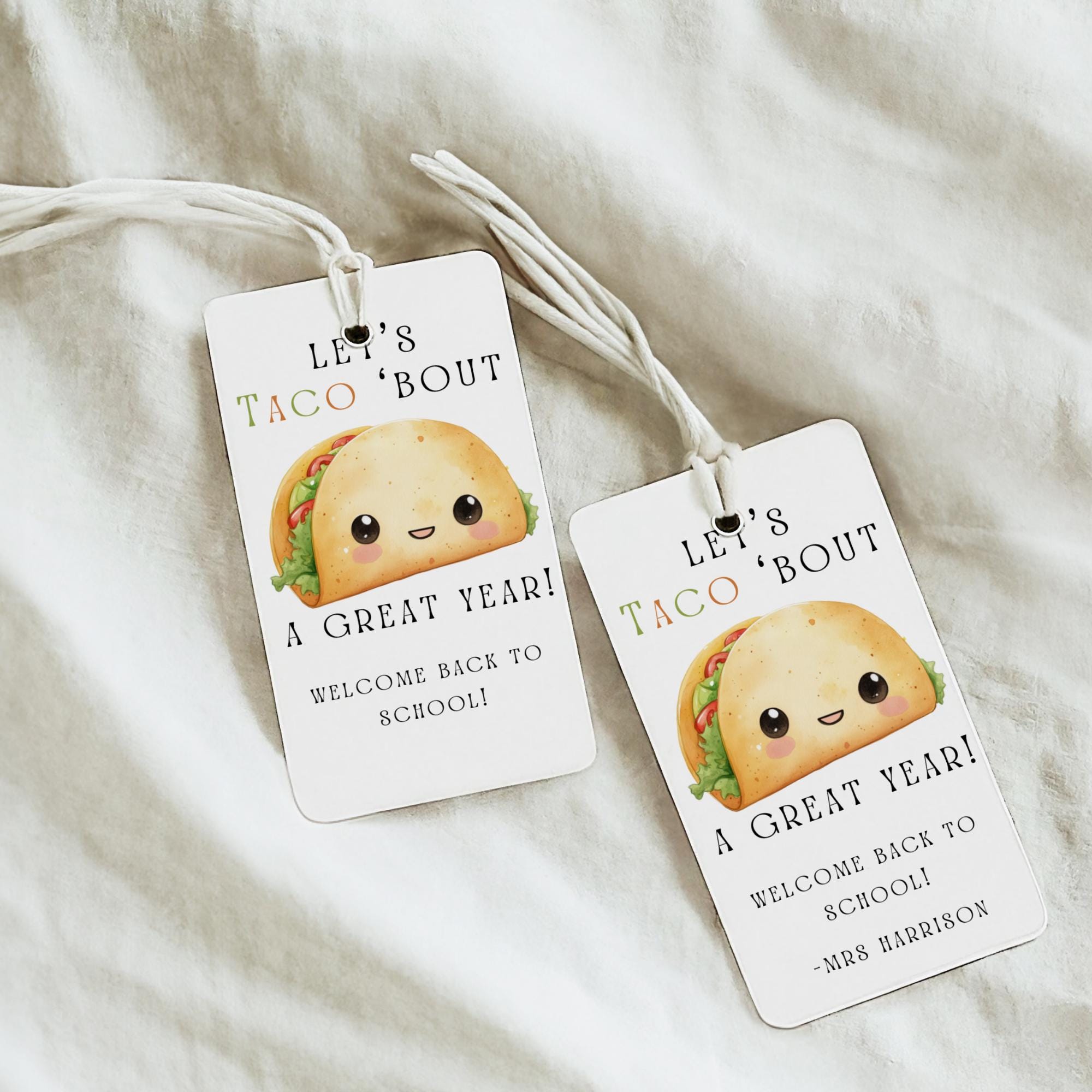 Back to School Gift Tag Template, First Day of School Tag Printable ...