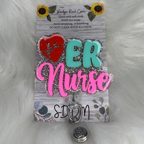 Er Nurse Badge Reel - Etsy