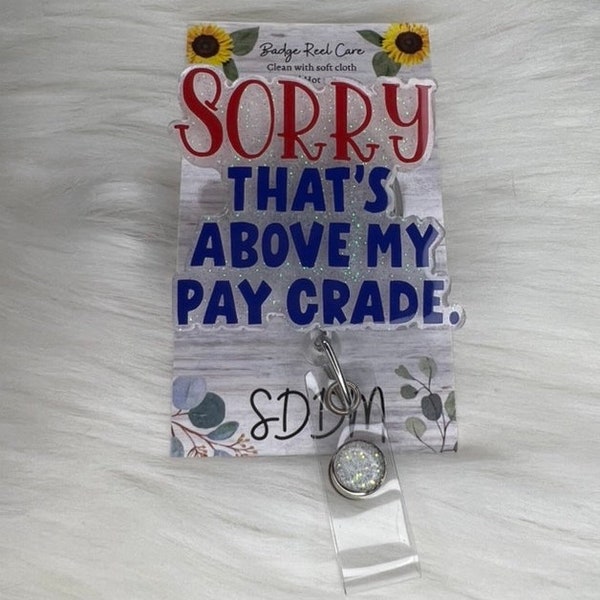 Above My Paygrade - Etsy