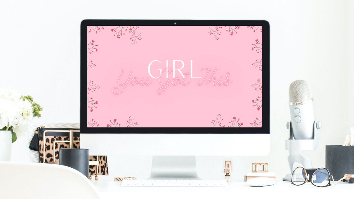 Girl You Got This Desktop Wallpaper for Computer -INSTANT DOWNLOAD ...