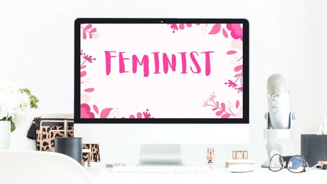 FEMINIST Laptop Wallpaper | Laptop Background | MacBook Wallpaper ...
