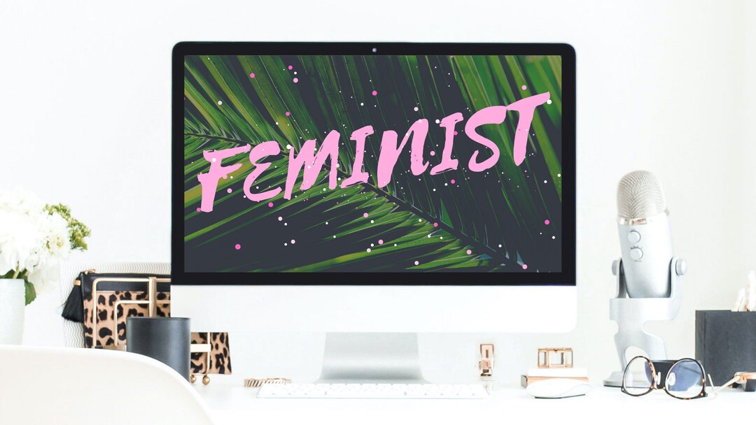 FEMINIST Laptop Wallpaper | Laptop Background | MacBook Wallpaper ...
