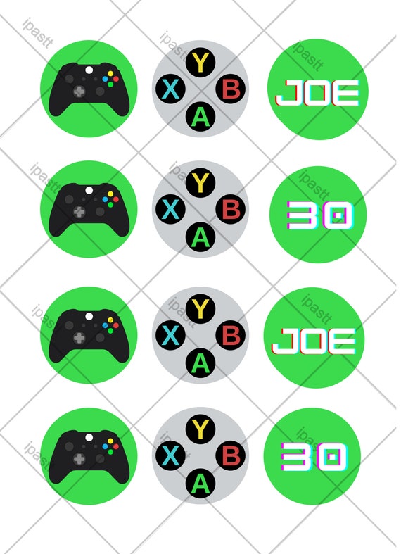 Xbox Cupcake Toppers
