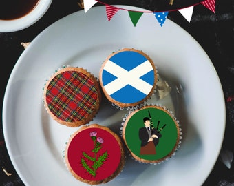 Scottish Cupcake Topper - Etsy UK